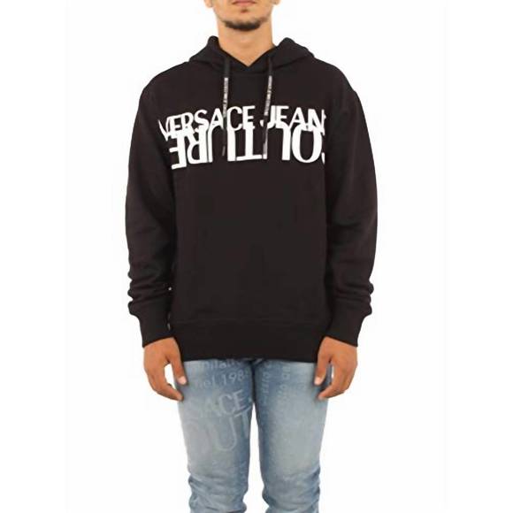 Versace | Shirts | New Versace Men Logo Hooded Pullover Sweatshirt In ...